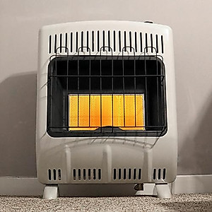 Mr. Heater MHVFRD20LPT 18,000 BTU Vent Free Radiant Propane Heater For Cold Rooms, Additions, Sun Rooms & Cabins - White