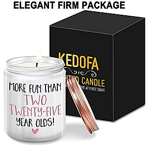 50th Birthday Gifts for Women or Men- Funny Best 50th Bday Gift Ideas- Happy Turning 50 Year Old Birthday Presents for Friends, Wife, Husband, Mom, Dad, Sister- Lavender Candles
