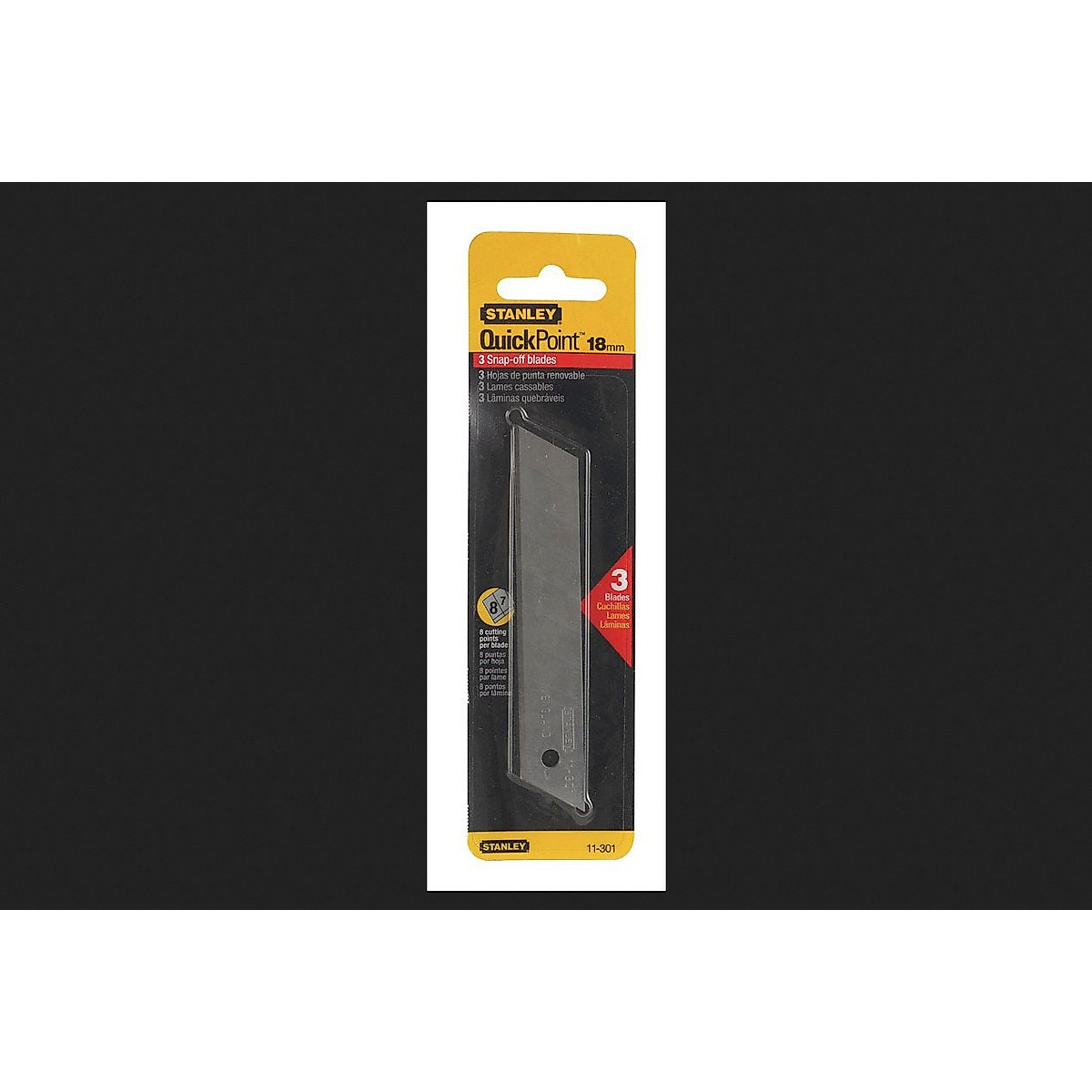 Snap-off Utility Blade, 18mm W, PK3