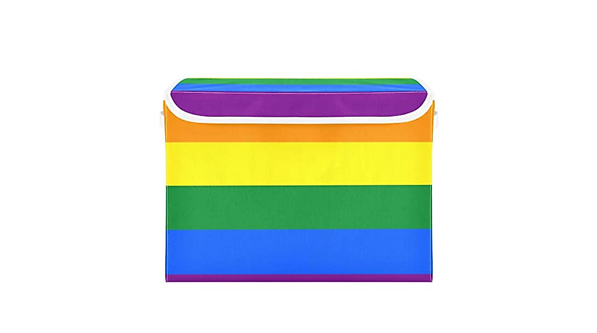 Krafig Rainbow Flag Storage Box - Organize with Style