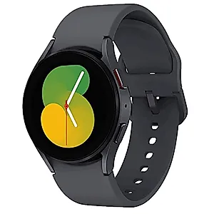 Samsung Galaxy Watch 5 (44mm, WiFi + 4G LTE) 1.4" Super AMOLED Smartwatch GPS Bluetooth w/ Advanced Sleep Coaching, Bioactive Sensor, Water Resistant R915U (Generic Charger, Graphite) (Renewed)