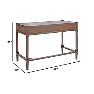 Safavieh Home Collection Filbert Brown 2-Drawer Writing Desk DSK5701C, 0