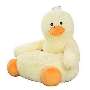 Toddler Chair, Cute Toddler Couch, Animal Shapes, Comfortable And Breathable, Toddler Chairs Comfy Doubles as A Seating Cushion And A Pillow(duck style50x50x45cm)