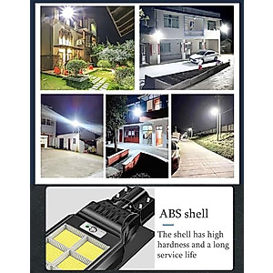 ZXXHNNAIH Solar Street Light IP66 Waterproof Street Solar Light Multiple Lighting Modes, Motion Sensor Wall Lights,for Basketball Court Parking Lot