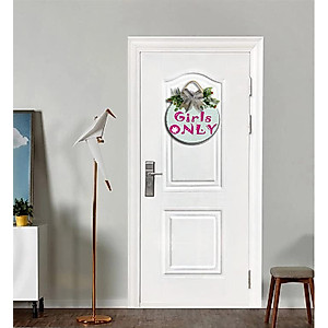 Girls Only Wall Decor Model 85 Girls Only Door Hanging Sign Bedroom Nursery Wall Wooden Sign Décor Toilet Bathroom 12X12" By Weytff