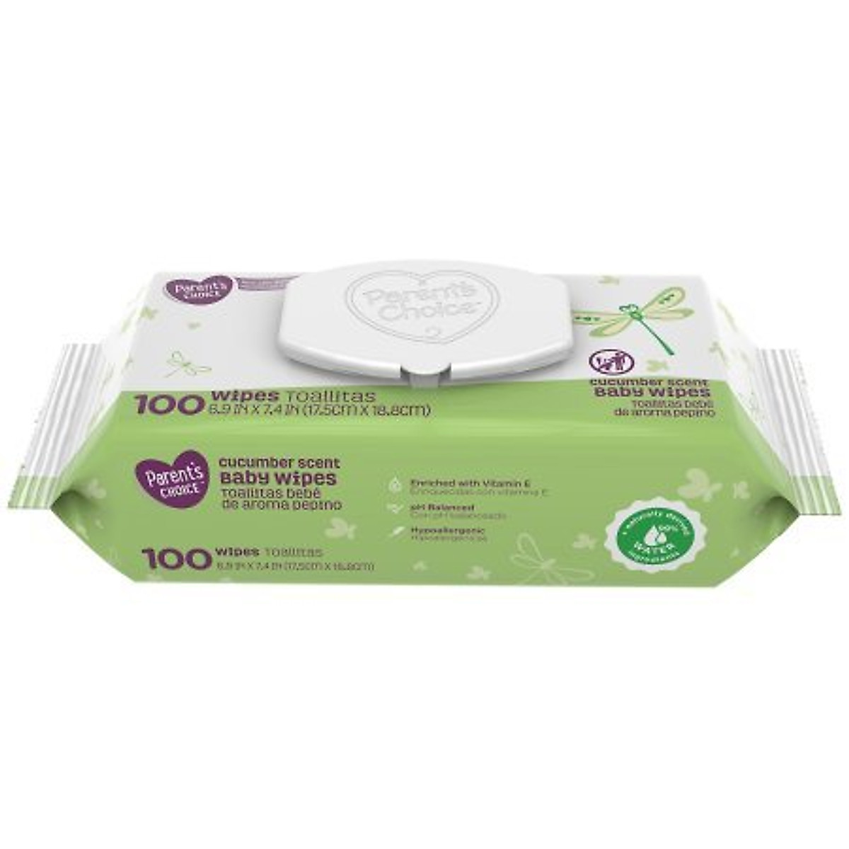 Parent's Choice Refreshing Cucumber Scent Baby Wipes 800 Quilted Sheets