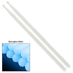 5A Luminous Light Up Drum Sticks, Luminous Light Up Drumsticks, Bright Luminous Glow in The Dark Drumsticks, Bright Light Up Drum Sticks (Blue)