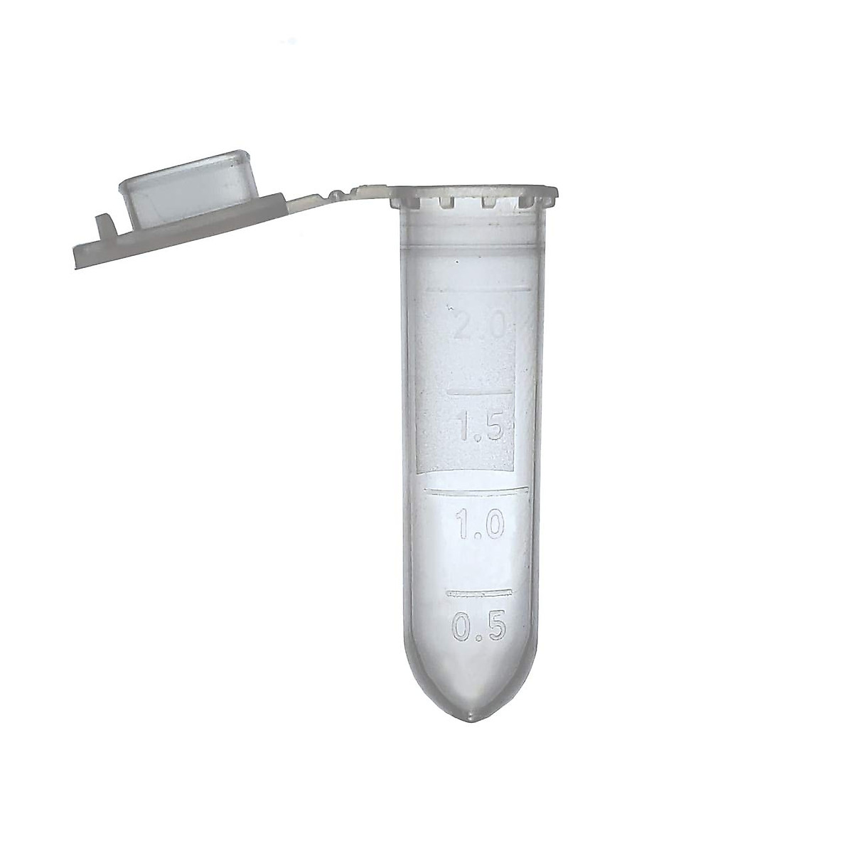 BiochromCorp 2.0 ml Microcentrifuge Tube Snap Cap, Polypropylene Graduated, Clear (Pack of 500)