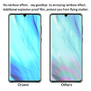 Orzero (3 Pack) Compatible for Huawei P30 Soft TPU Screen Protector, HD Premium Quality Edge to Edge Full Coverage Screen Protector High Definition Anti-Scratch Bubble-Free (Lifetime Replacement)