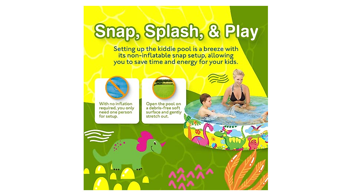 Taylor Toy Kiddie Pool - Quick Setup Fun for Kids