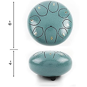Steel Tongue Drum 6inch Tongue Drum for Kids Preschool Activities Drum Instrument Steel Tongue Drum