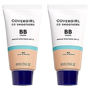 COVERGIRL Smoothers Lightweight Bb Cream With Spf 15, 810 Light To Medium Skin Tones, 2 Count