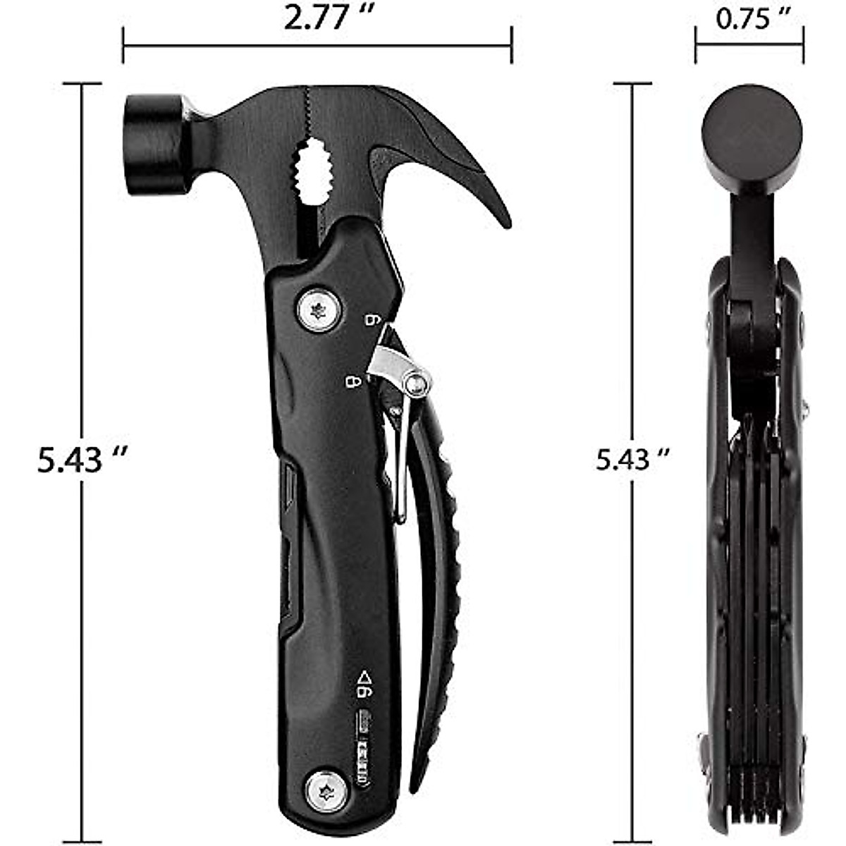 Uncle gifts Christmas gifts for Uncle from Niece Nephew Gift - Uncle gifts Laser Engraved Hammer Knife Multitool gifts From Niece To Uncle - Best Uncle Ever!