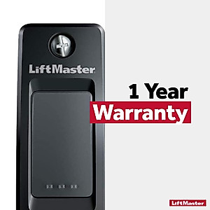 LiftMaster 883LMW Wall-Mounted Wired Push Garage Door Opener and Doorbell Button with Light Button