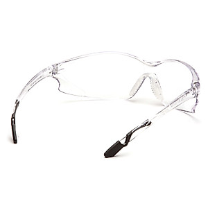 Pyramex Achieva Safety Glasses, Gray Temples/Clear Lens
