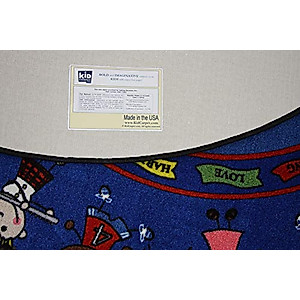 KidCarpet.com Friends Semicircle Rug, 12' x 6'