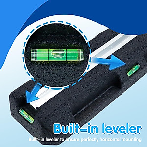 Air Jade Floor Mounting Base Kit for Ductless Mini Split Air Conditioner Condensers, Rubber Anti-Vibration Isolator Mount, Support Up to 1100 lbs, 9,000-36,000 BTU