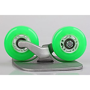 JINCAO Green Portable Roller Road Drift Skates Plate Anti-Slip Board Aluminum Truck with PU Wheels with ABEC-7 608 Bearings