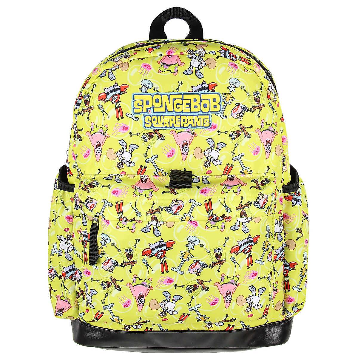 Nickelodeon SpongeBob SquarePants Characters Patrick Star Sandy Cheeks Mr. Krabs Squidward 2 Pc Lunch Box Backpack Bag Set
