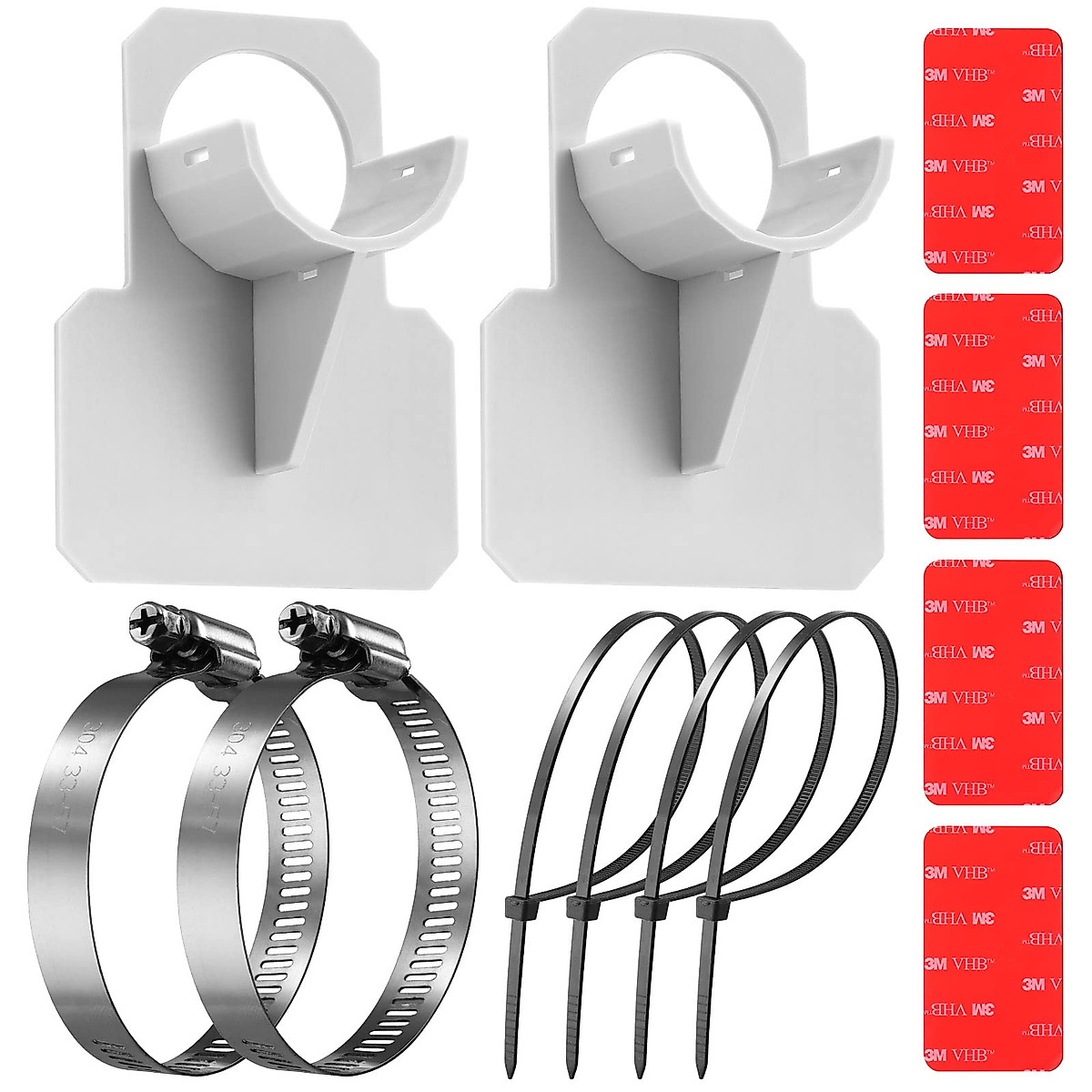 2PCS Swimming Pool Pipe Holders,Above Ground Pool Accessories,Pool Accessories,Pool Hoses for Above Ground Pools,Designed to Fit On Intex Pools,Preventing Pipes Sagging Accessory(Grey)