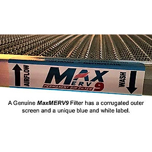 20x25x1 ALLERGY MAGNET WASHABLE FILTER - Highest MERV Rating in Permanent Electrostatic Furnace A/C Filters - Lifetime Warranty