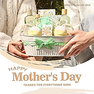 Gifts Basket for Women, 12Pcs Jasmine Home Spa Gift Kits, Relaxing Self Care Gifts Set, Graduation Birthday Anniversary Best Friends Wedding Gift Baskets for Her