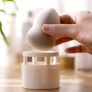 Makeup Sponge Blender Holder Travel Carrying Case Sponge Drying Rack Stand Holder Egg Powder Puff Drying Shelf Cute(NO SPONGE INCLUDED)