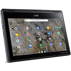 Acer Chromebook Spin 311 11.6" Touchscreen 2-in-1 Laptop, AMD A6-9220C Processor up to 2.7GHz, 4GB DDR4 RAM, 64GB Storage (32GB eMMC + 32GB Flash Drive), WiFi, Bluetooth, Type-C, Black, Chrome OS