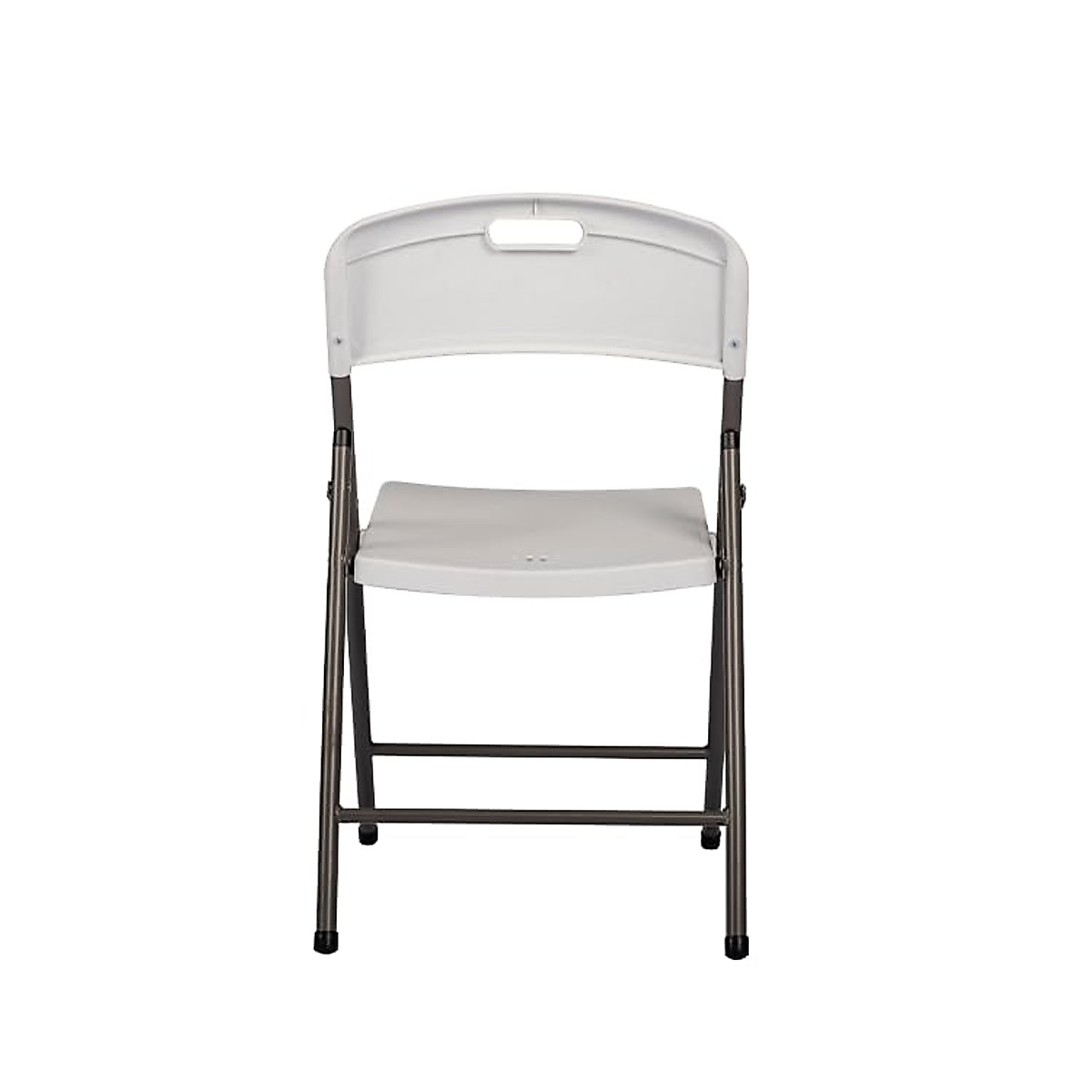 EDEBIBY Folding Plastic Chair with 350-Pound Capacity - 6-Pack, Commercial Grade Folding Chair，White (White, 6-Picks)