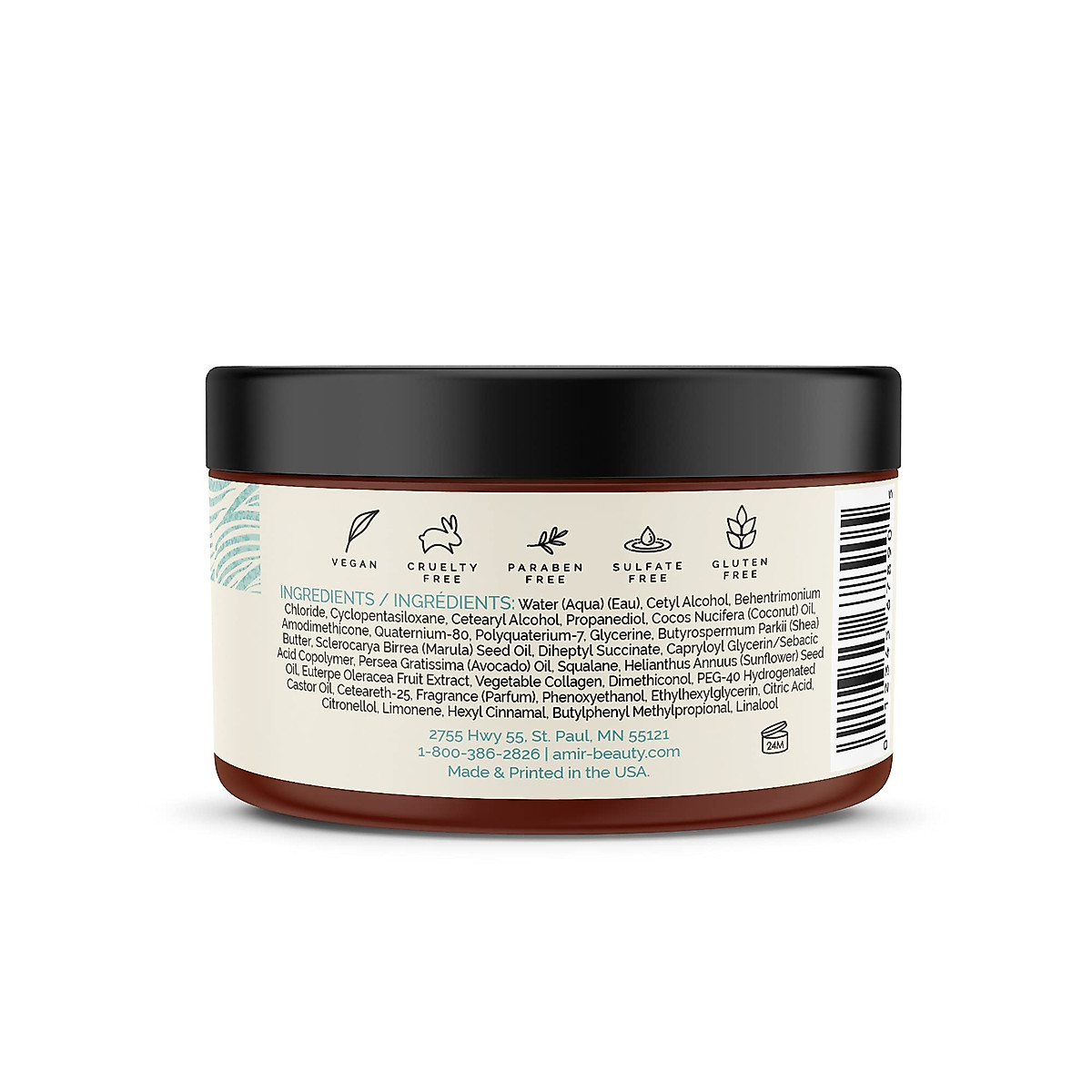 Amir Clean Beauty Moisturizing Conditioning Treatment, 12 fl oz