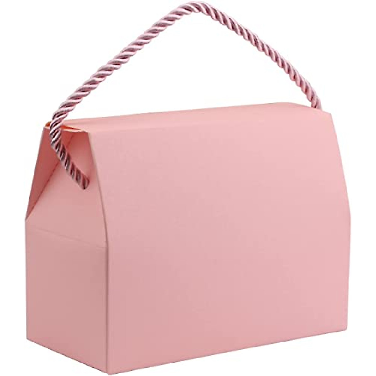 Driew Butterflies Purse Party Favor bags, 20 Pack Baby Shower Candy Gift Chocolate Favor Box Set with Handle for Wedding Decorative, Anniversary, Birthday Parties, Bridal Showers - Pink, 5.8"x2.9"x4.3"