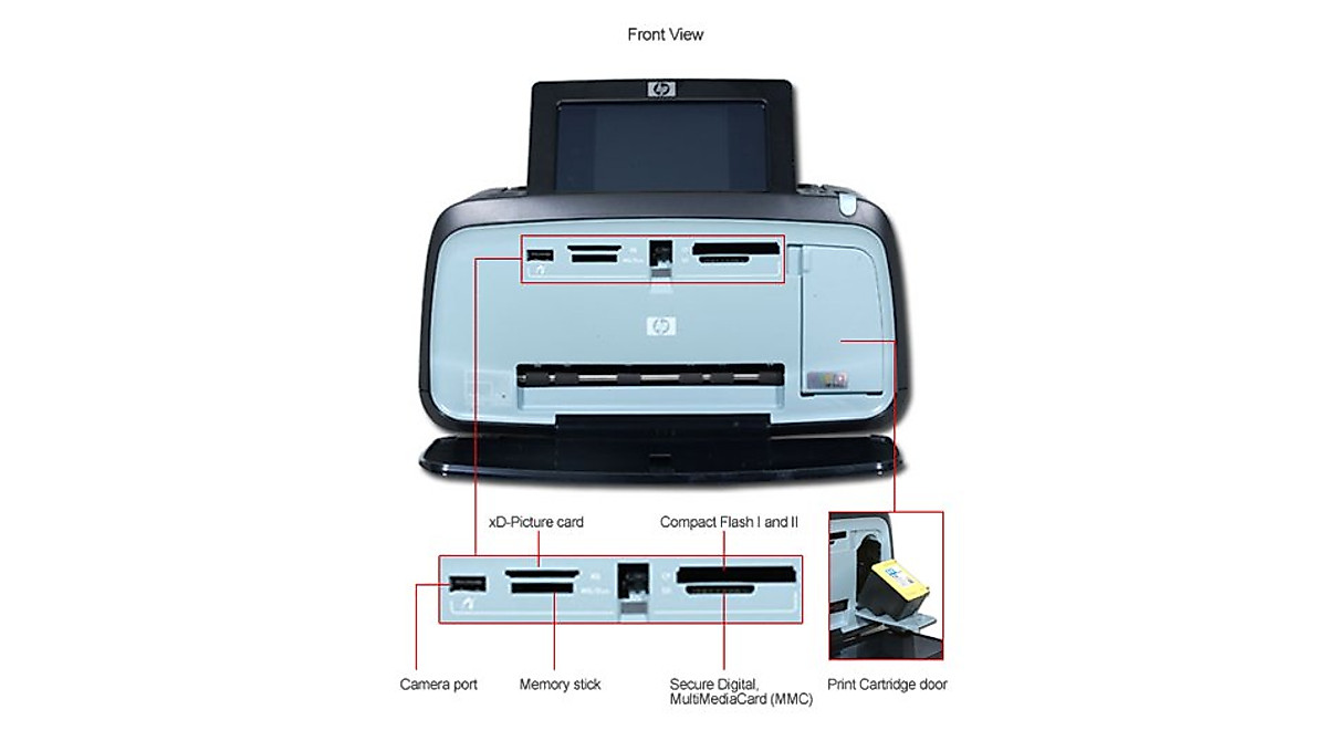 HP Photosmart A626 Compact Photo Printer - Portable High-Quality Printing