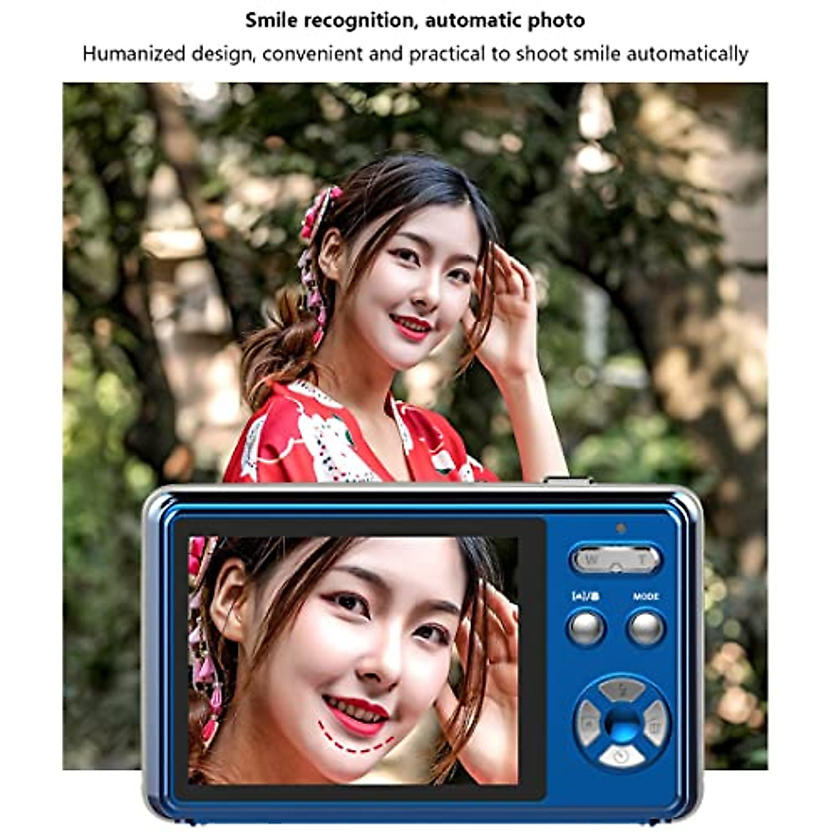 LINXHE Digital Camera 2.7 inch HD Camera Compact Camera Pocket Camera,8X Digital Zoom Rechargeable Small Digital Cameras for Kids,Beginners (Color : Black, Memory Card : with 8g Memory Card)
