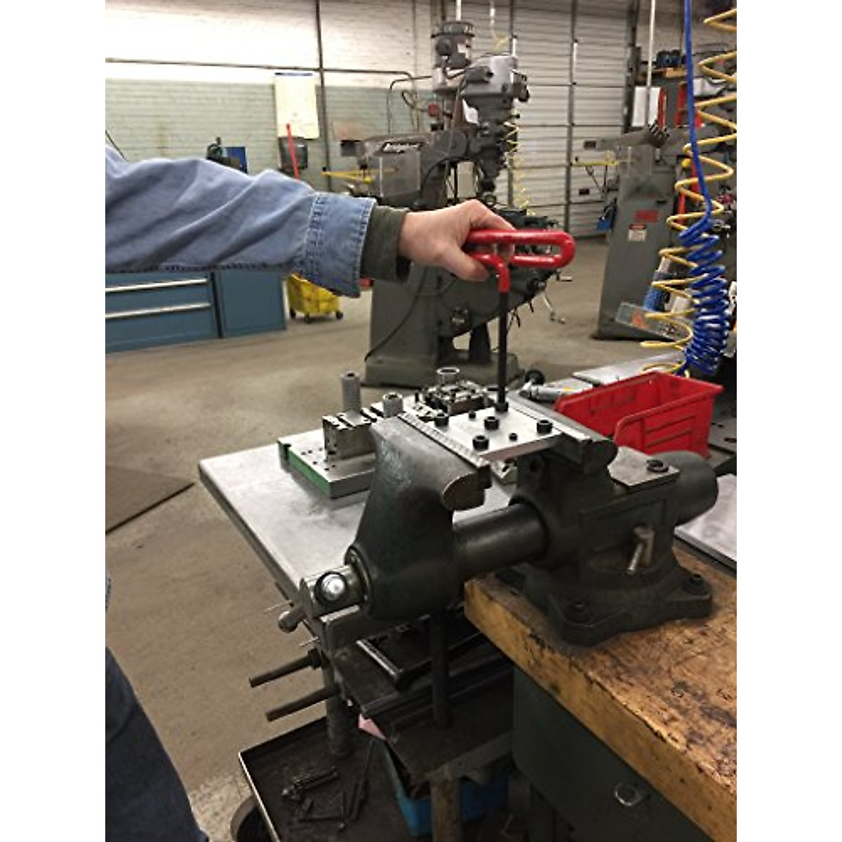 EKLIND 53198 Cushion Grip Hex T-Key allen wrench - 8pc set SAE Inch Sizes 3/32-1/4 (9In shaft)