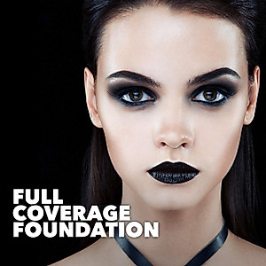 MANIC PANIC Dreamtone Flawless White Liquid Foundation - Full Coverage White Foundation And Color Corrector with Demi Matte Finish - Cosplay, Halloween Makeup, & Everyday Use (0.96oz)