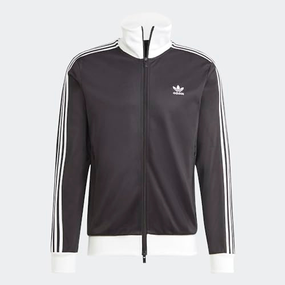 adidas Originals Men's Adicolor Classics Beckenbauer Track Top, Black/White, Large