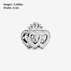 Pandora Jewelry United Regal Hearts Sterling Silver Charm