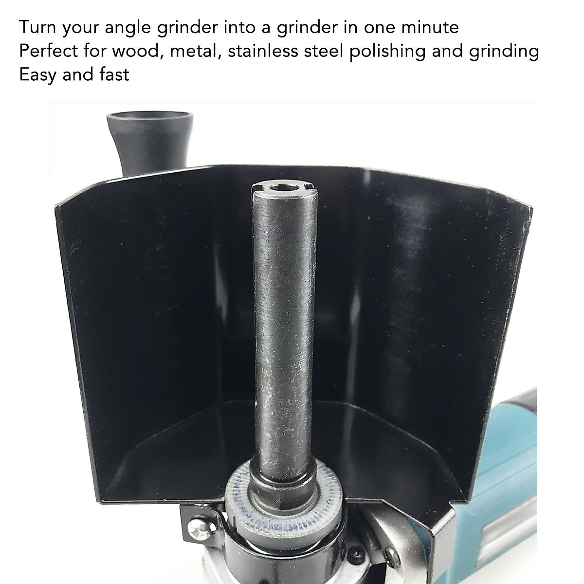 Burnishing Machine Kit Electric Sander Polisher Angle Grinder Attachment for Wood Metal Grinding M10