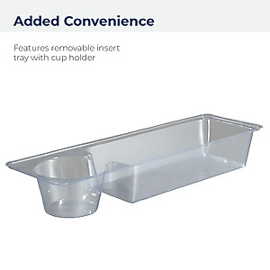 Drive Medical 10200B Walker Basket with Plastic Cup Holder, White