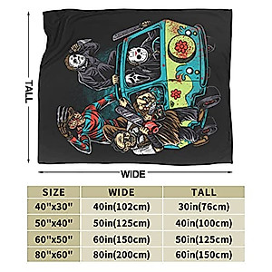 Halloween Throw Blanket Super Soft Flannel Blankets noon Break Blankets for Bedding Couch Living Room Home Decor 50"x40"
