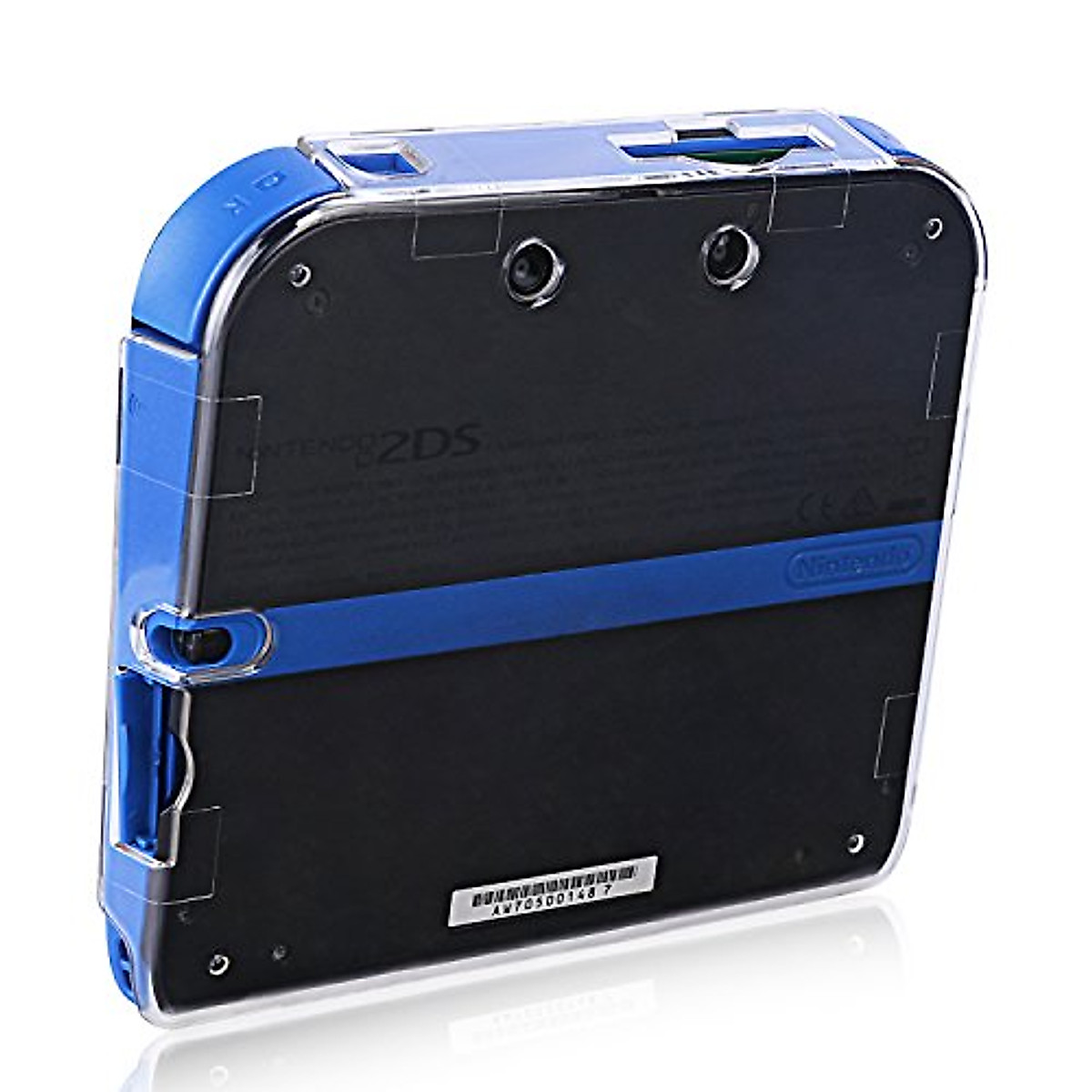 Compatible with for 2DS Case, Akwox Transparency Plastic Hard Protective Cover Case Shell Skin for 2DS