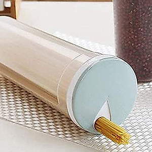 shyness 2 Pcs 2L Tall Clear Spaghetti Pasta with Adjustable Lid,Multi- Plastic Kitchen Food