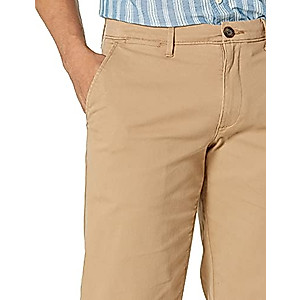 Amazon Essentials Mens Straight-Fit Casual Stretch Chino Pants, Mushroom Brown, 31W x 29L