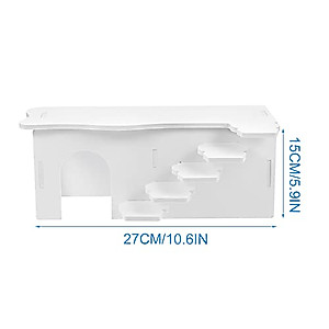 POPETPOP Plastic Hamster Hideout Rat Ladder House Guinea Pig House Guinea Pig Rest House Bird Toys