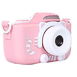 LKYBOA Kids Camera, Digital Video Recorder Shockproof Action Cameras with 2 Inch IPS Screen and 16GB SD Card for Girls Boys Gifts Ideal (Color : Pink)