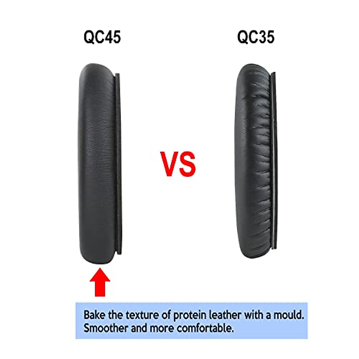 Earpads for Bose QuietComfort 45 QC45 QC35 ii QC35 Ear Pads Headphones Ear Cushions Replacement with Upgraded Memory Foam