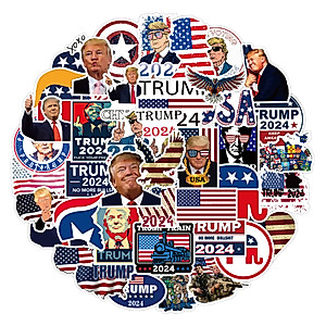Breezer Trump Gifts Set | 2024 Stuff Donald For Men & Women Including Flag Hat Stickers Socks Wristband Lapel Pin Coin