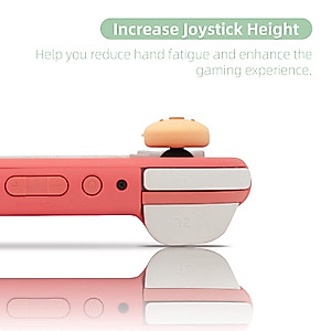 GeekShare 4PCS Cute Animal Theme Thumb Grip Caps,Soft Silicone Joystick CoverCompatible with Nintendo Switch/OLED/Switch Lite- Pig & Chicken