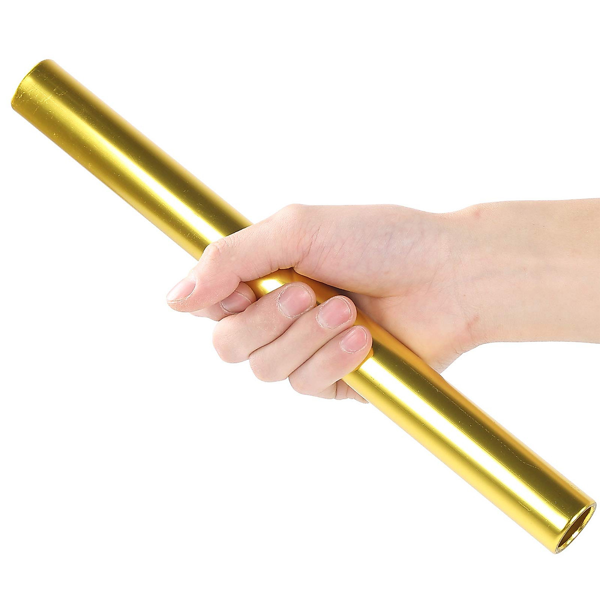 Relay Baton Track Baton,Aluminum Field Race Batons for Students Office Clark Running Outdoor Field Race Tools(Gold)