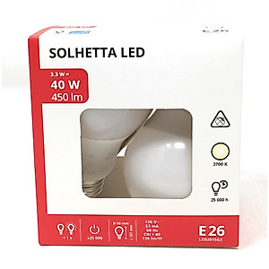 IKEA RYET Bulb, 2 Count (Pack of 1), White
